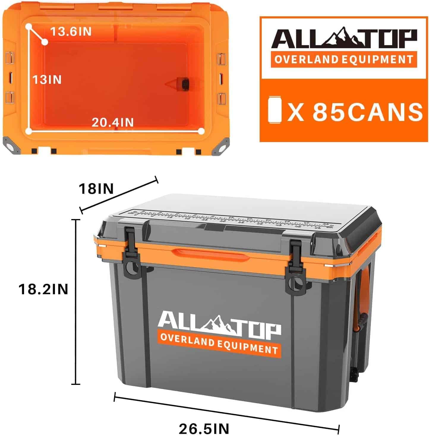 all-top-portable-hard-cooler-with-refreezable-ice-packs-chopping-board ...