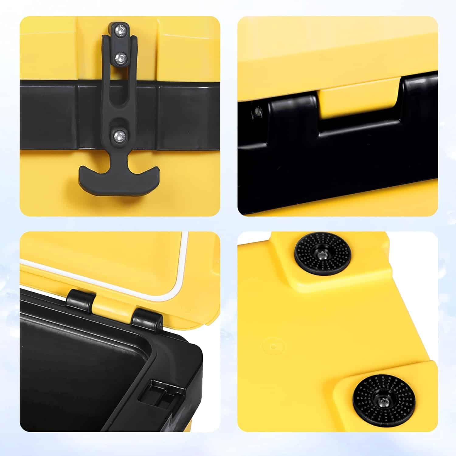 yellow-jacket-27-quart-portable-cooler-ice-chest-hard-cooler-box-with ...