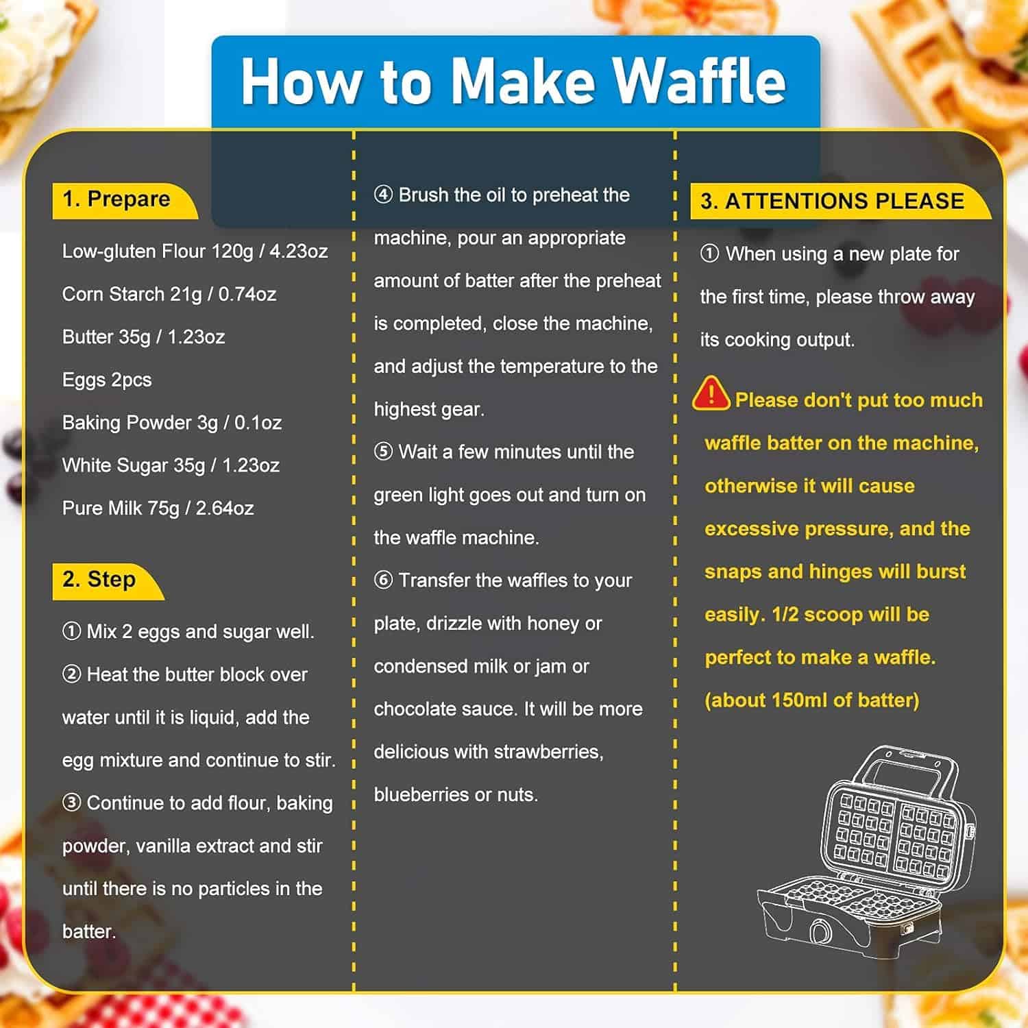 waffle-makers-3-in-1-waffle-iron-panini-press-sandwich-maker-with ...