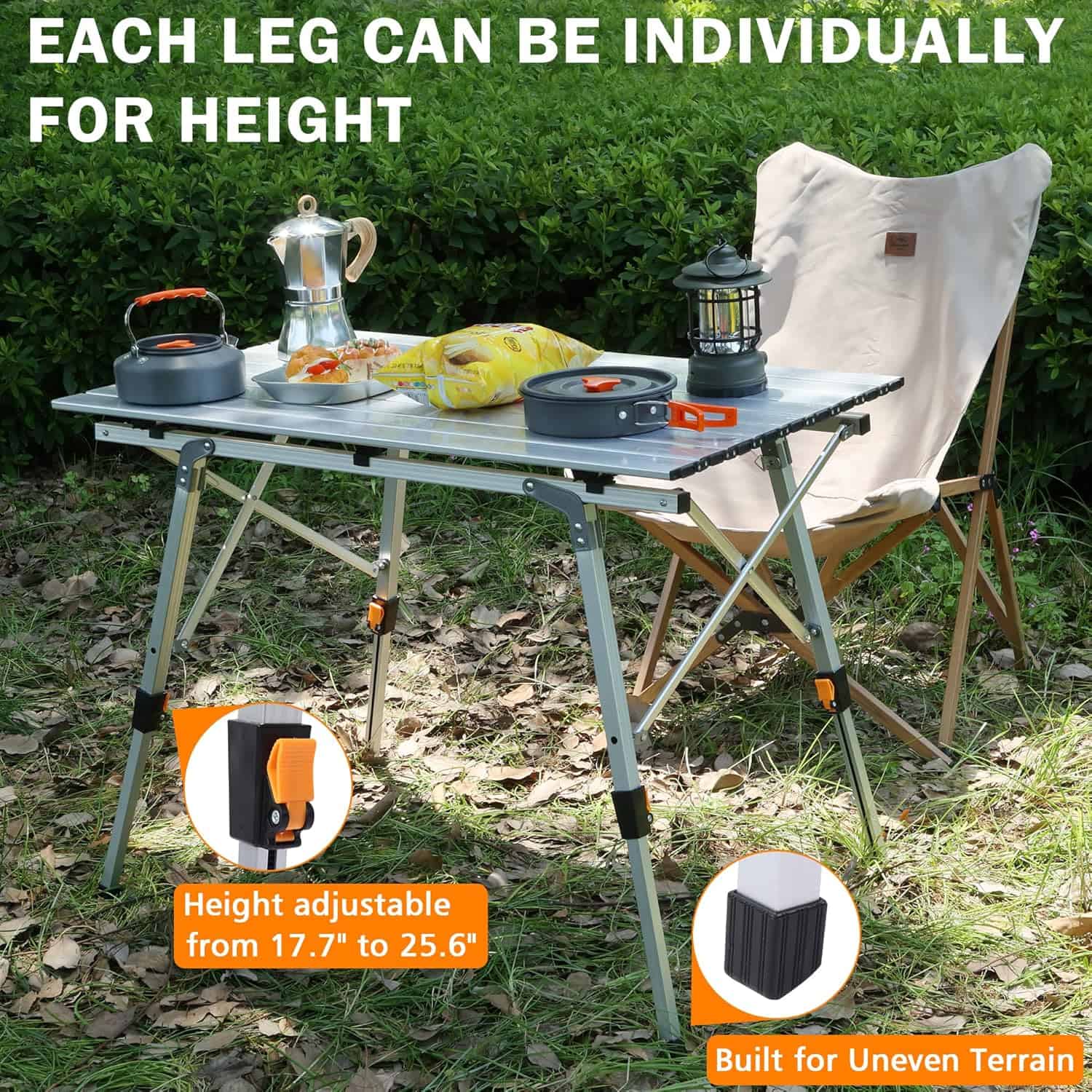 folding-outdoor-camping-table-with-adjustable-legs-lightweight-aluminum ...